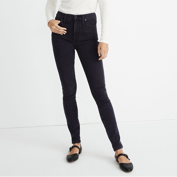 Madewell | Jeans | Madewell Highrise Skinny Jeans In Eclipse Wash In Black | Poshmark